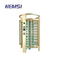 China 304 Stainless Steel Full Height Turnstile Gate Anti Climb With QR Code for sale