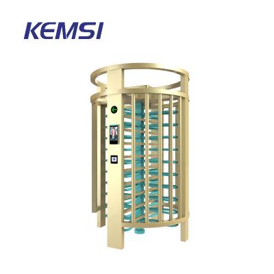China 304 Stainless Steel Full Height Turnstile Gate Anti Climb With QR Code for sale