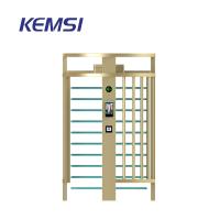 China 304 Stainless Steel Full Height Turnstile Gate Anti Climb With QR Code for sale