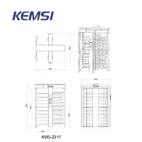 China Stainless Steel High Security Turnstile Full Length Turnstile Access Control for sale