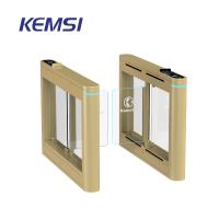 China Pedestrian Office Entrance Optical Swing Turnstile , RFID Turnstile Gate With Card Reader for sale