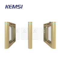 China Pedestrian Office Entrance Optical Swing Turnstile , RFID Turnstile Gate With Card Reader for sale