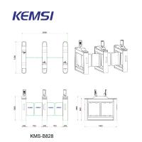 China Office Swing Gate Turnstile Access Control High Speed Gate 1200*200*1060mm for sale