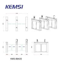 China Spot Ticket Entry Management Swing Barrier Gate Multi Channel Fast Entry for sale