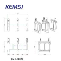 China Fast Entry Swing Gate Turnstile For Residential Apartment Entrance Management System for sale