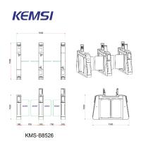 China Multiple Access Swing Barrier Gate SUS304 For Residential Community Entrance Management System for sale