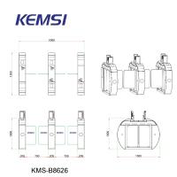 China Residential Swing Barrier Turnstile , Facial Recognition Gate 0.5 Seconds Opening for sale