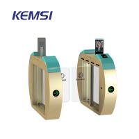 China Residential Swing Barrier Turnstile , Facial Recognition Gate 0.5 Seconds Opening for sale