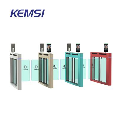 China Community Entrance Security Gate Turnstile Anti Pinch Facial Recognition Gate for sale