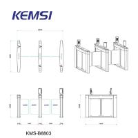 China Community Entrance Security Gate Turnstile Anti Pinch Facial Recognition Gate for sale