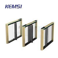 China Stainless Steel Waist High Turnstile Biometric Access Control for sale