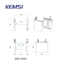 China 0.5 Seconds Opening Automatic Swing Barrier Turnstile Biometric Access Control for sale