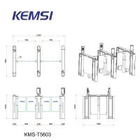 China Office Premises Speed Gate Turnstile Anti Pinch For Attendance Recording for sale