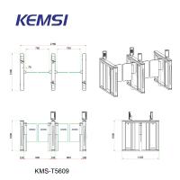 China Stainless Steel Pedestrian Speed Gates Anti Tailgating For Office Attendance Recording System for sale