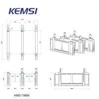 China Dual Verification Speed Gate Turnstile Waist High For Airport for sale
