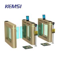 China Office Barrier Turnstile Gate Access Control Swing Gate With ESD Test Plate for sale