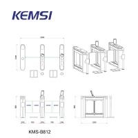China Office Barrier Turnstile Gate Access Control Swing Gate With ESD Test Plate for sale