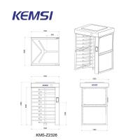 China Personnel Management Full Height Turnstile For Construction Site for sale