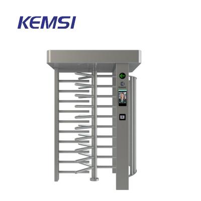China Automatic Reset Building Site Turnstile Full Height Anti Tailgating for sale