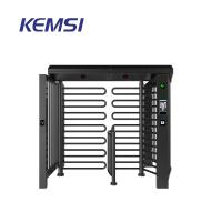 China 1.5mm SUS304 Full Body Turnstile , Bidirectional Pedestrian Turnstile Gate For Card Swiping for sale