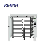 China 1.5mm SUS304 Full Body Turnstile , Bidirectional Pedestrian Turnstile Gate For Card Swiping for sale