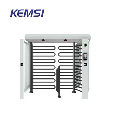 China 1.5mm SUS304 Full Body Turnstile , Bidirectional Pedestrian Turnstile Gate For Card Swiping for sale