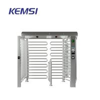 China 1.5mm SUS304 Full Body Turnstile , Bidirectional Pedestrian Turnstile Gate For Card Swiping for sale