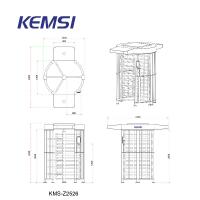 China Full Height Football Stadium Turnstiles 30 People/Minute With Automatic Billing System for sale