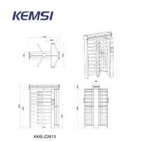 China Anti Climb Full Height Turnstile Gate Weatherproof With Automatic Timing / Billing System for sale