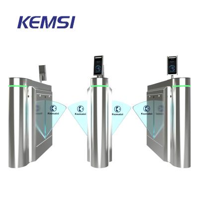 China Security Wing Barrier Access Control System With Card Reader And QR Code Scanner for sale