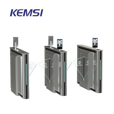 China Precise Time Control Wing Barrier Fast Passage Stainless Steel Turnstile Gate Access Control for sale