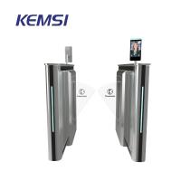 China Precise Time Control Wing Barrier Fast Passage Stainless Steel Turnstile Gate Access Control for sale