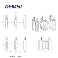 China Precise Time Control Wing Barrier Fast Passage Stainless Steel Turnstile Gate Access Control for sale