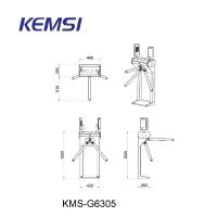 China Multi Channel Tripod Turnstile Gate Low Noise For People Counting for sale