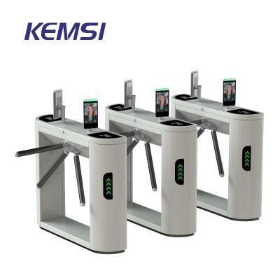 China Visitor Tripod Barrier Gate 1400mm*260mm*1000mm Anti Tailgating for sale
