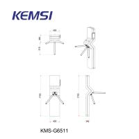 China SUS304 SUS201 Office Building Turnstiles Access Control With Brushless Motor for sale