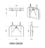 China 304 Stainless Steel Tripod Turnstile Gate For Pedestrian Flow Statistical Analysis System for sale