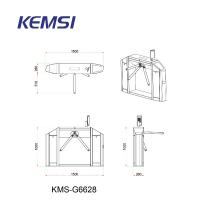 China Weather Resistant Tripod Turnstile Anti Cold Anti UV Outdoor Turnstile Gate for sale