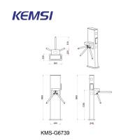 China Automatic Tripod Turnstile Gate 50W Multi Channel Tripod Security Gates for sale
