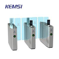 China Office Building Sliding Gate Turnstile 0.5 Seconds Opening Visitor Management System for sale