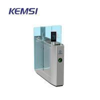 China Office Building Sliding Gate Turnstile 0.5 Seconds Opening Visitor Management System for sale