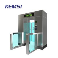 China Community Entrance Security Turnstile Gate Anti Tailgating Full Height Sliding Turnstile Gate for sale