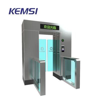 China Community Entrance Security Turnstile Gate Anti Tailgating Full Height Sliding Turnstile Gate for sale