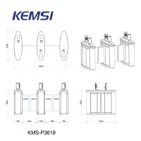 China Scenic Area Pedestrian Turnstile Gate 0.5 Seconds Opening Stainless Steel Sliding Turnstile for sale