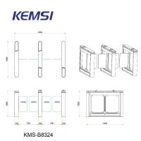 China Pedestrian Office Entrance Gate Optical Swing Gate Turnstiles With RFID Card Reader for sale