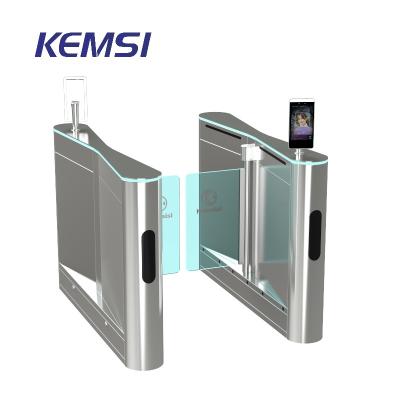 China Visitor Registration QR Code And Facial Recognition Entrance Management Swing Gate Turnstile for sale