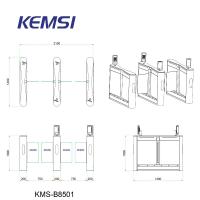 China Visitor Registration QR Code And Facial Recognition Entrance Management Swing Gate Turnstile for sale