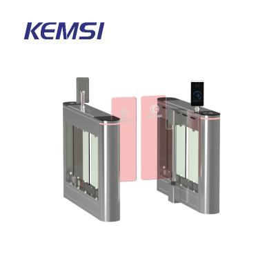 China Swing Gate Turnstile For Community Entrance Access Control System With QR Code And Facial Recognition for sale