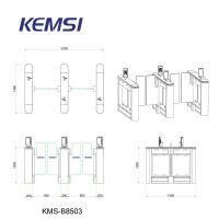 China Swing Gate Turnstile For Community Entrance Access Control System With QR Code And Facial Recognition for sale