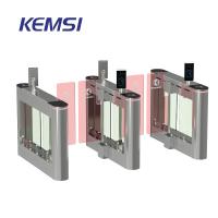 China Swing Gate Turnstile For Community Entrance Access Control System With QR Code And Facial Recognition for sale